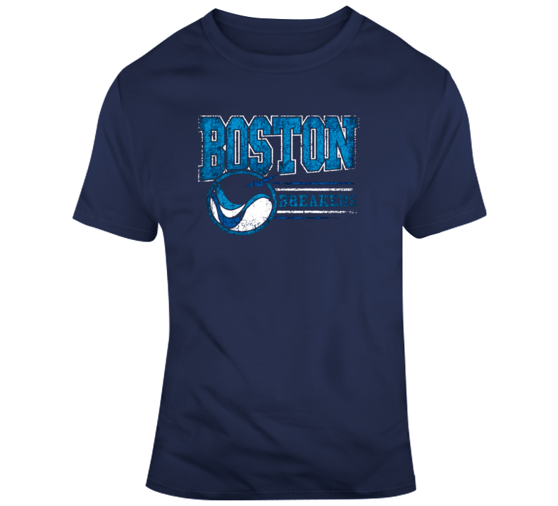 Retro USFL Boston Breakers Football Fan Distressed T Shirt ...