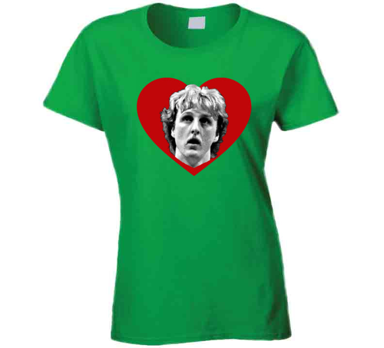 Larry Bird I Heart Larry Bird Larry Legend Basketball Fan T Shirt ...