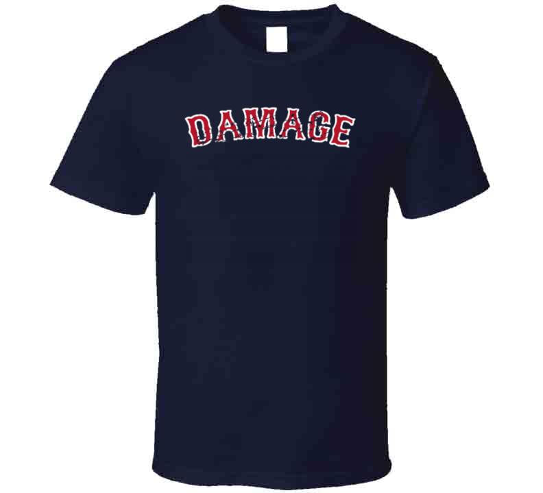 Boston Damage Distressed Baseball Fan T Shirt – BeantownTshirts