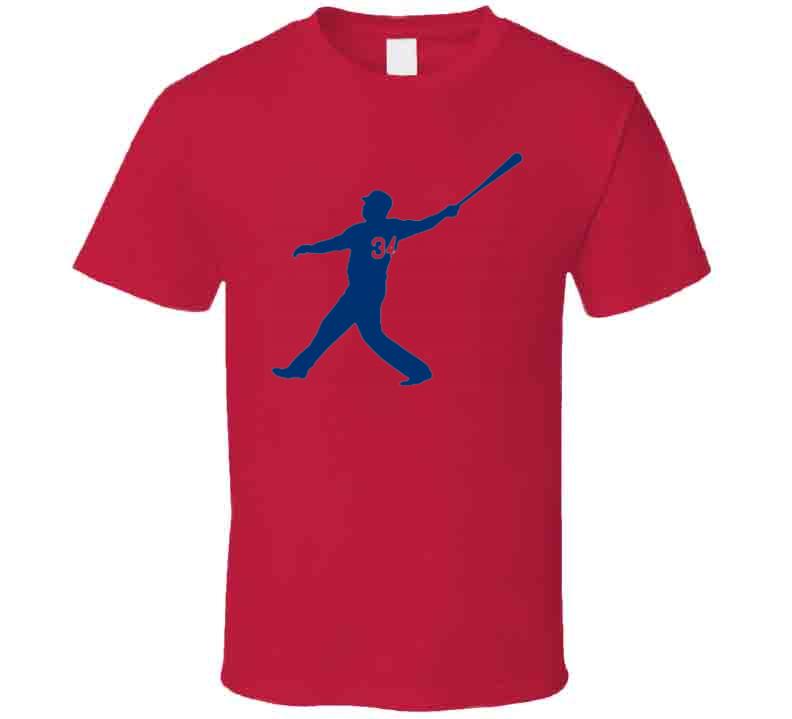 David Ortiz Big Papi Home Run Silhouette 34 Boston Baseball T Shirt ...