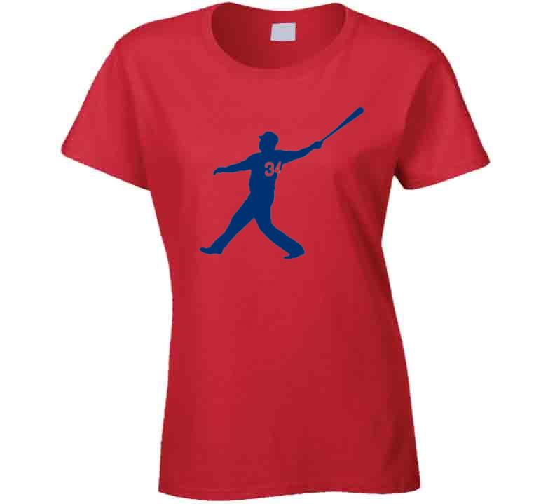 David Ortiz Big Papi Home Run Silhouette 34 Boston Baseball T Shirt ...
