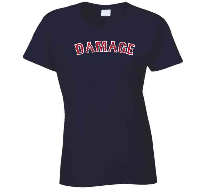 Boston Damage Distressed Baseball Fan T Shirt – BeantownTshirts