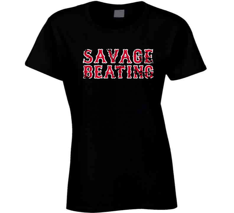 Savage Beating New York Boston Rivalry Baseball Fan T Shirt ...